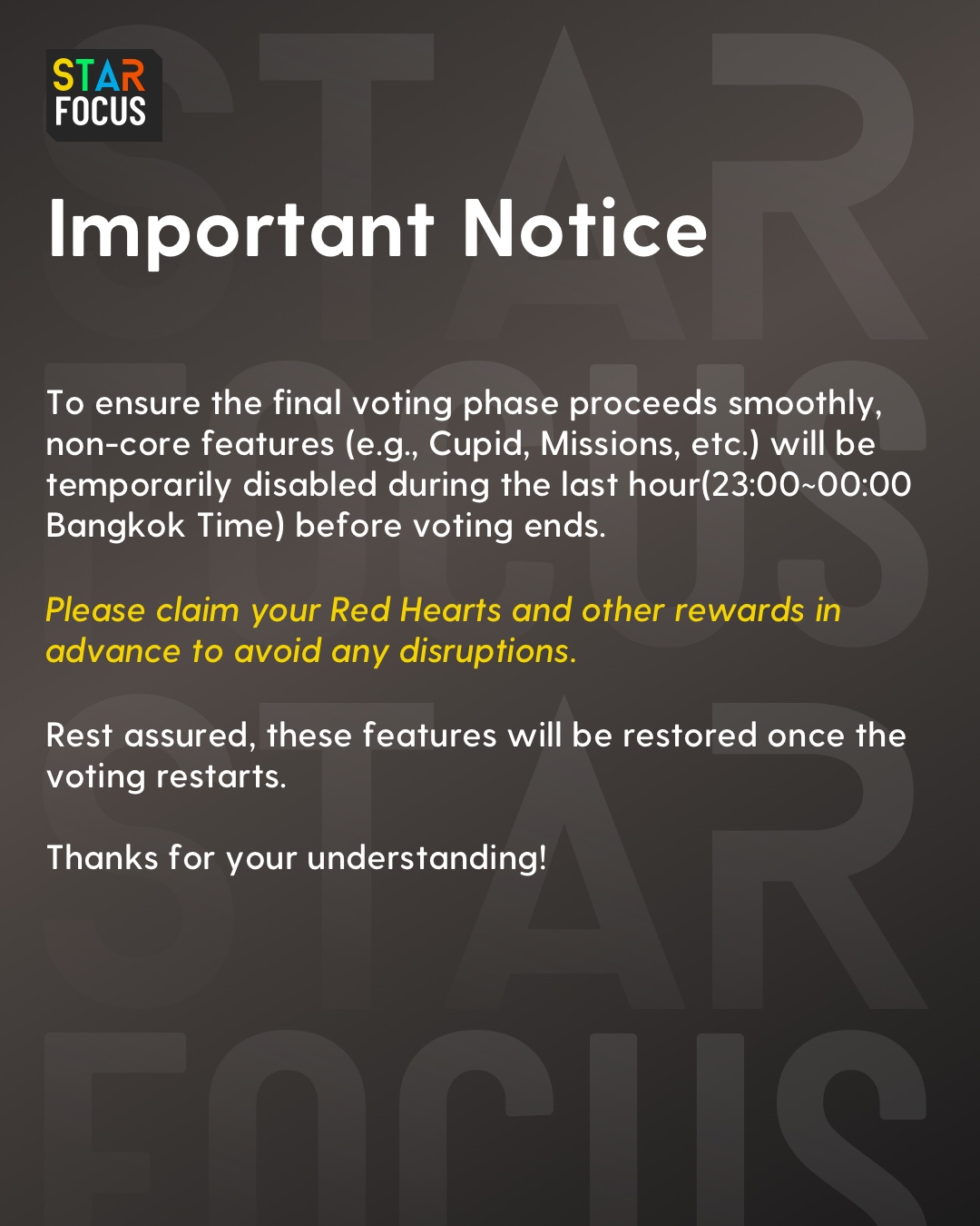 StarFocus - Spread Your Love, Shine The World